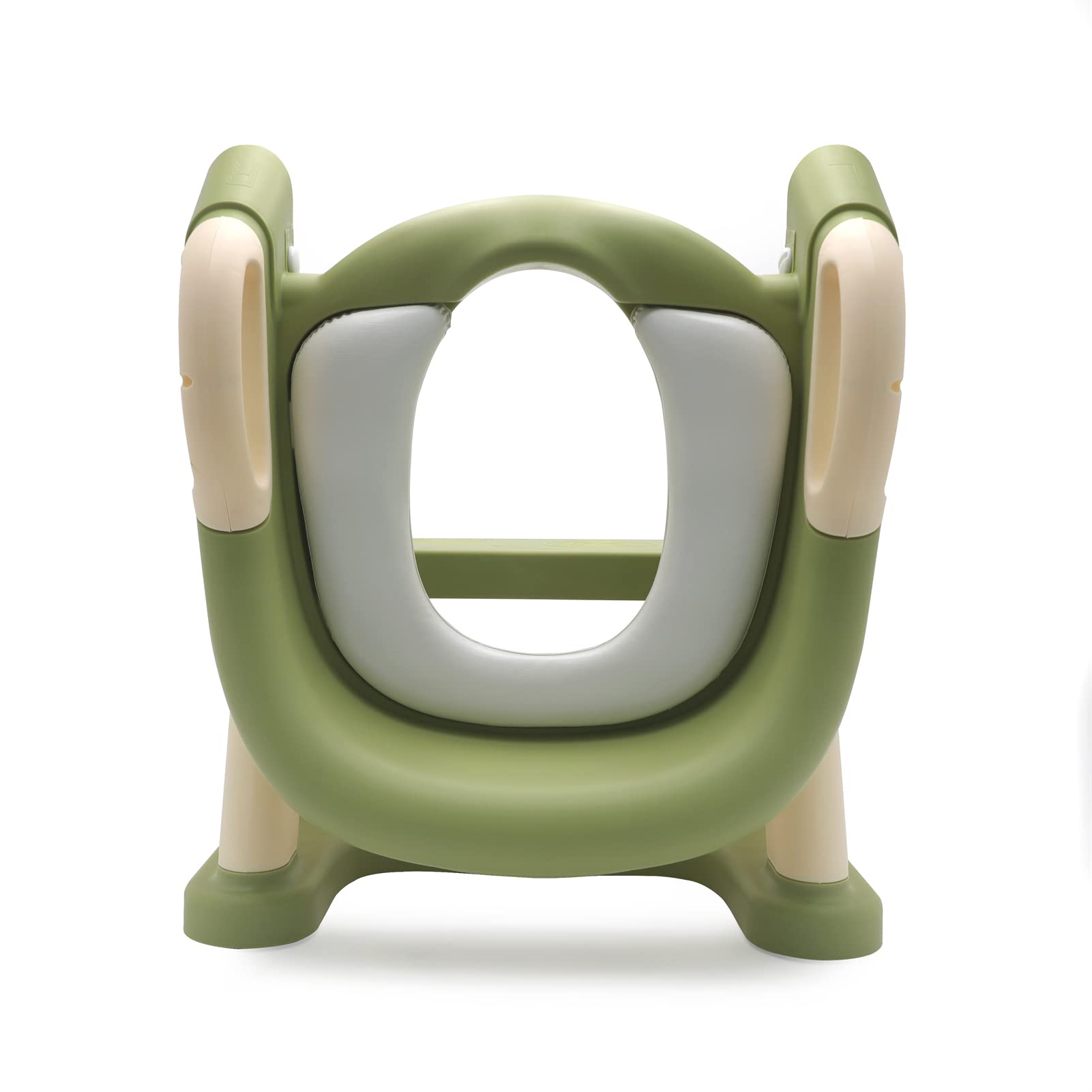 ๐๐๐๐ค๐ฎ๐ฅ๐ฅ๐ Toddler Potty Training Toilet, Potty Training Seat With Ladder, Toddler Toilet Training Potty for Kids Boys Girls, Non-slip Foldable, Green