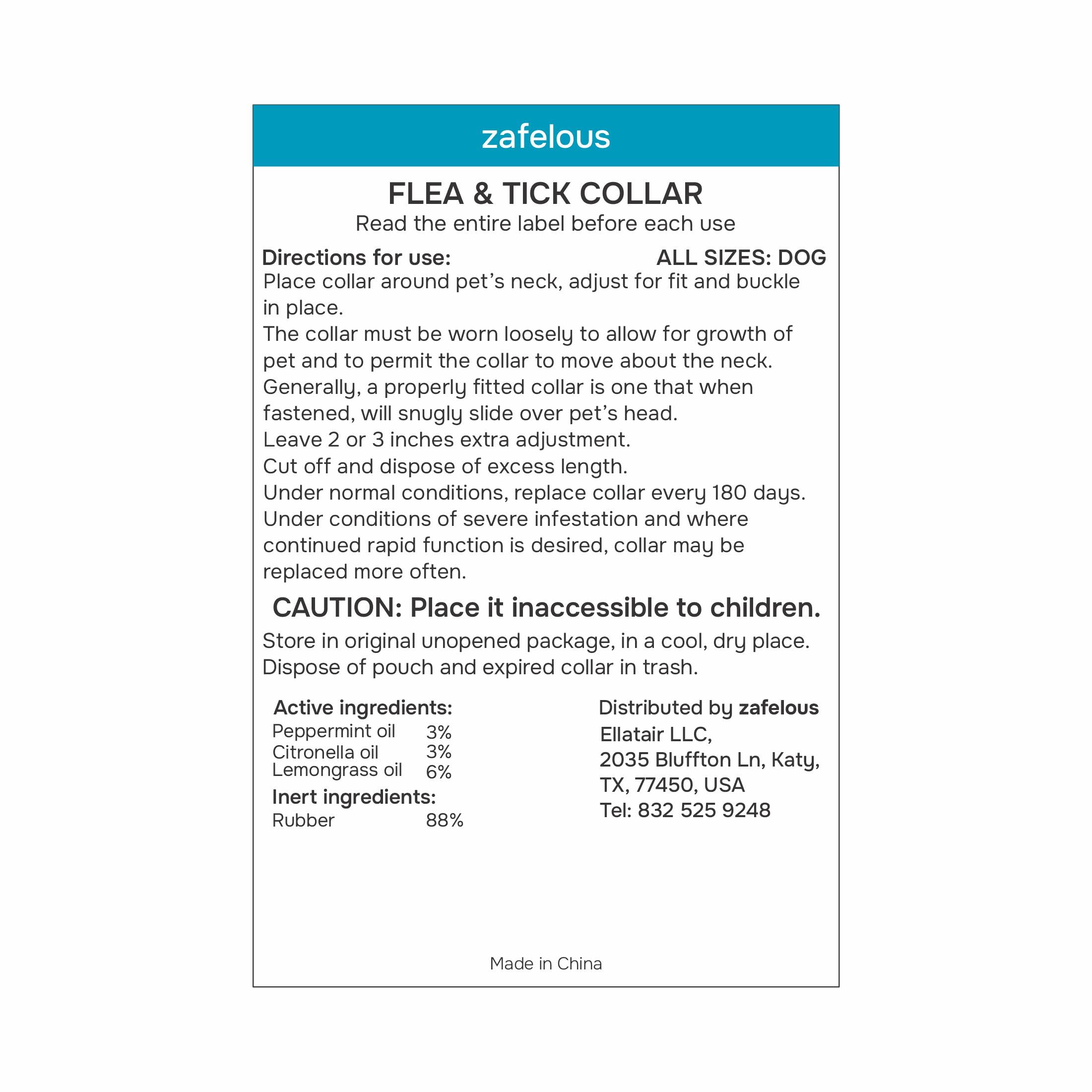 Flea and Tick Prevention for Dogs - Flea Collar - 4 Count