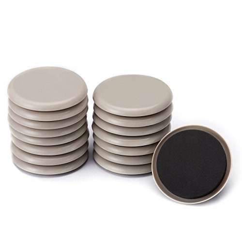 CO-Z Furniture Sliders - 16 Pack, 3 1/2" Reusable Furniture Sliders for Carpet, Heavy-Duty Furniture Gliders Movers for Hardwood Floors, Plastic Moving Pads for Heavy Furniture, Floor Protectors