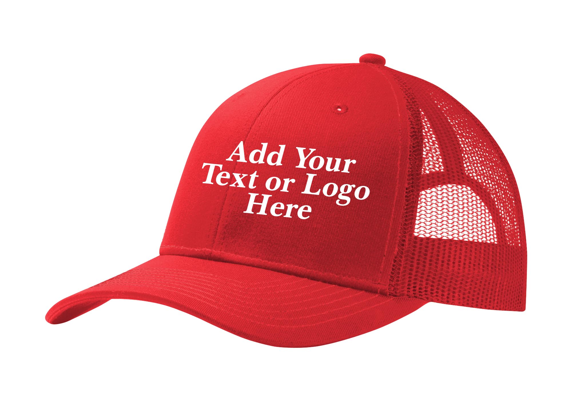Custom Logo Embroidered Trucker Hats for Men Adjustable Snapback Mesh Cap Great for Outdoors Baseball Cap