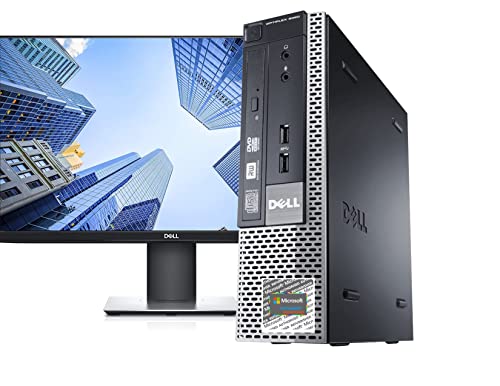 Dell Optiplex 9020 USFF PC, Intel Core i5-4570S, 16GB Ram, 512GB SSD WiFi, DVD-RW, 24 LCD, Windows 10 Pro (Renewed)