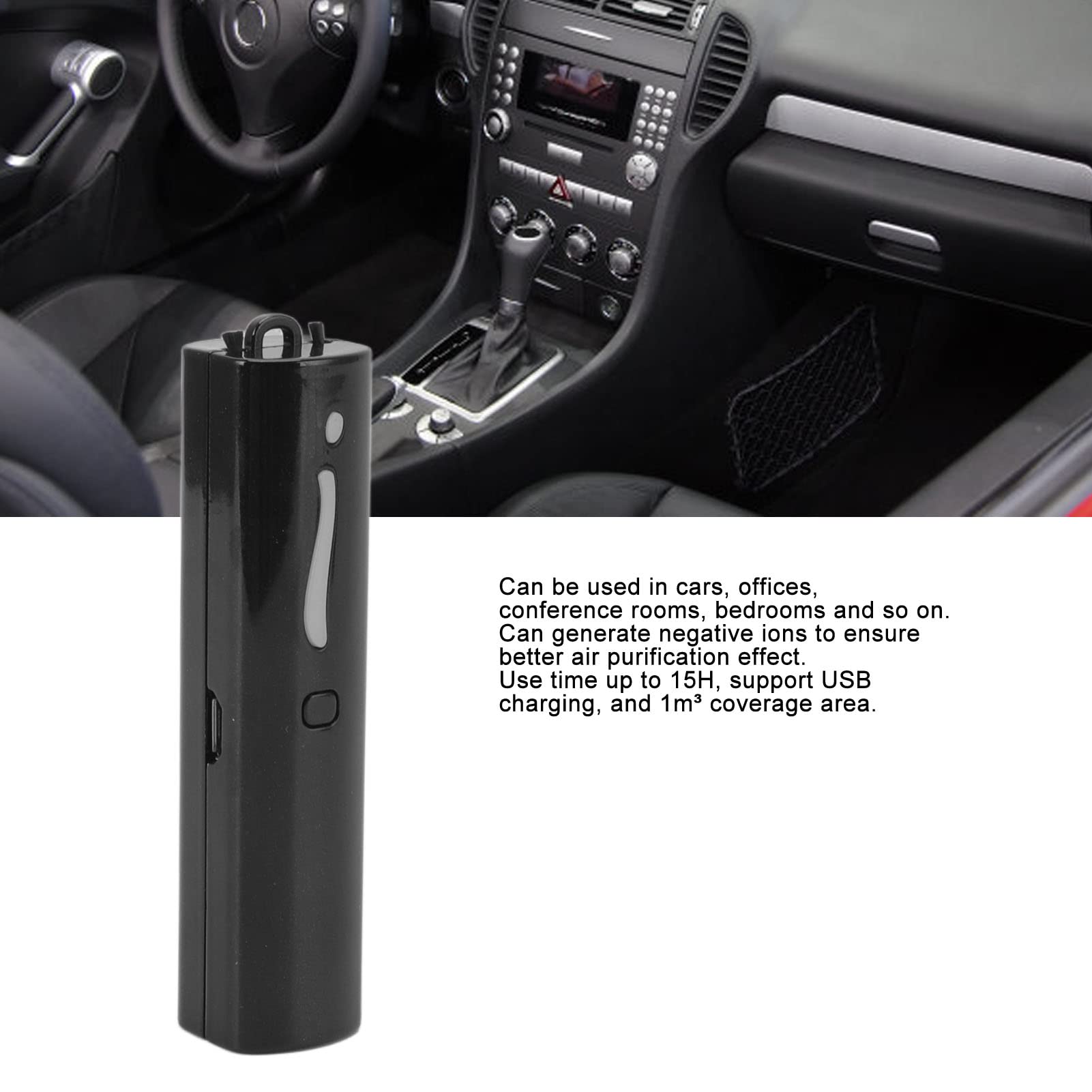 Fdit Wearable Air Purifier Negative, Air Purifier Wearable Lavalier Negative Ion Air Purifier Portable Mini Air Ionizer For Home Car