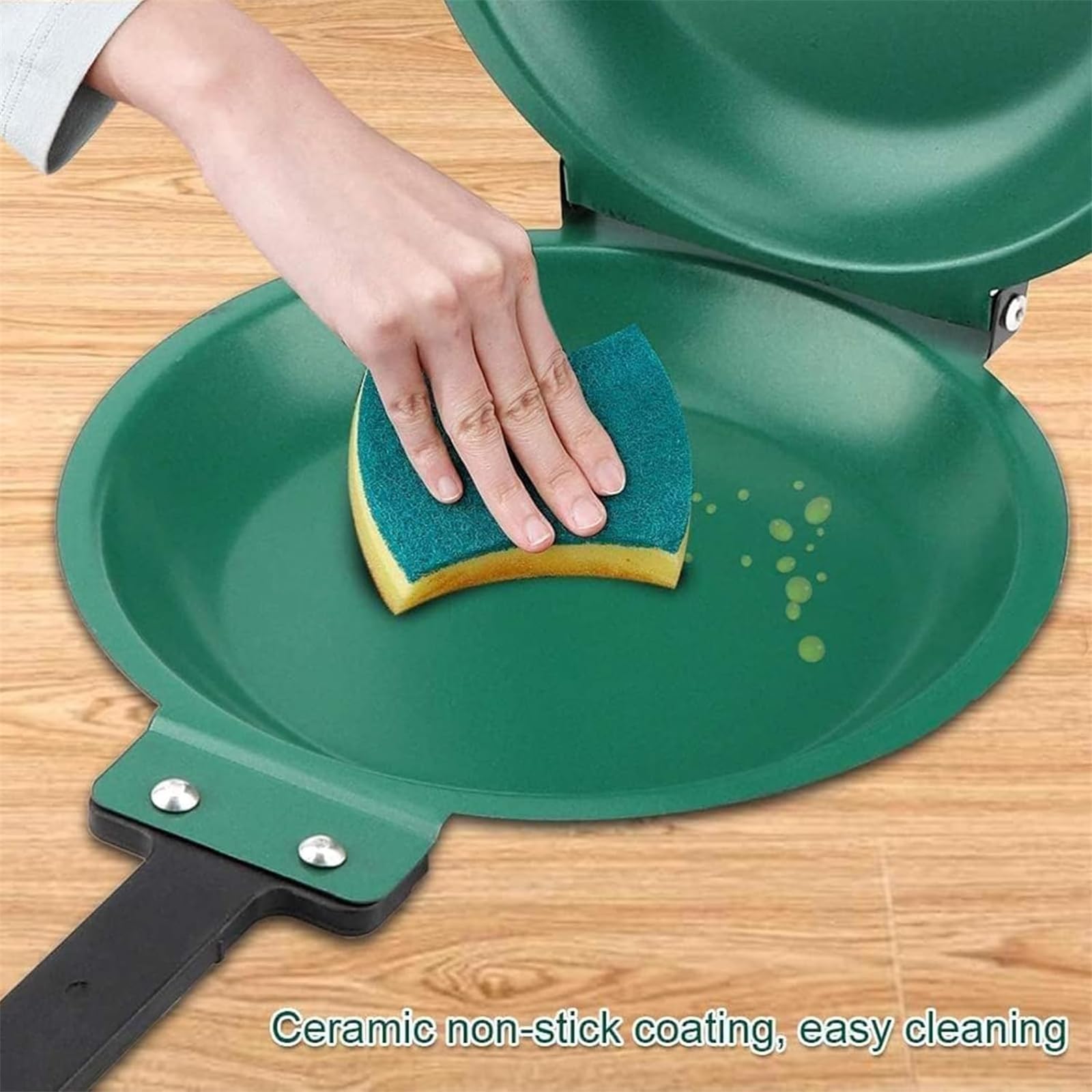 Flip Master Pancake Pan, Flipmaster Pancake Pan, Flipmaster Pan, Double Side Frying Pan, Reversible Pan Pancake Maker Steel Flip Fry Pan Non-stick Easy Flip, Pan for Fluffy Pancakes Omeletteand More