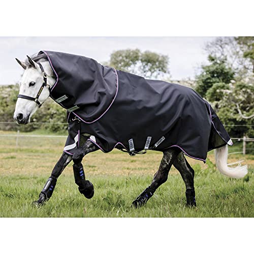 Horseware Ireland Rambo Supreme Turnout Lite 0g, Color: Navy/Burg,DustyBlu&NVY, Size: 81 (AAASA0-BQDB-81)