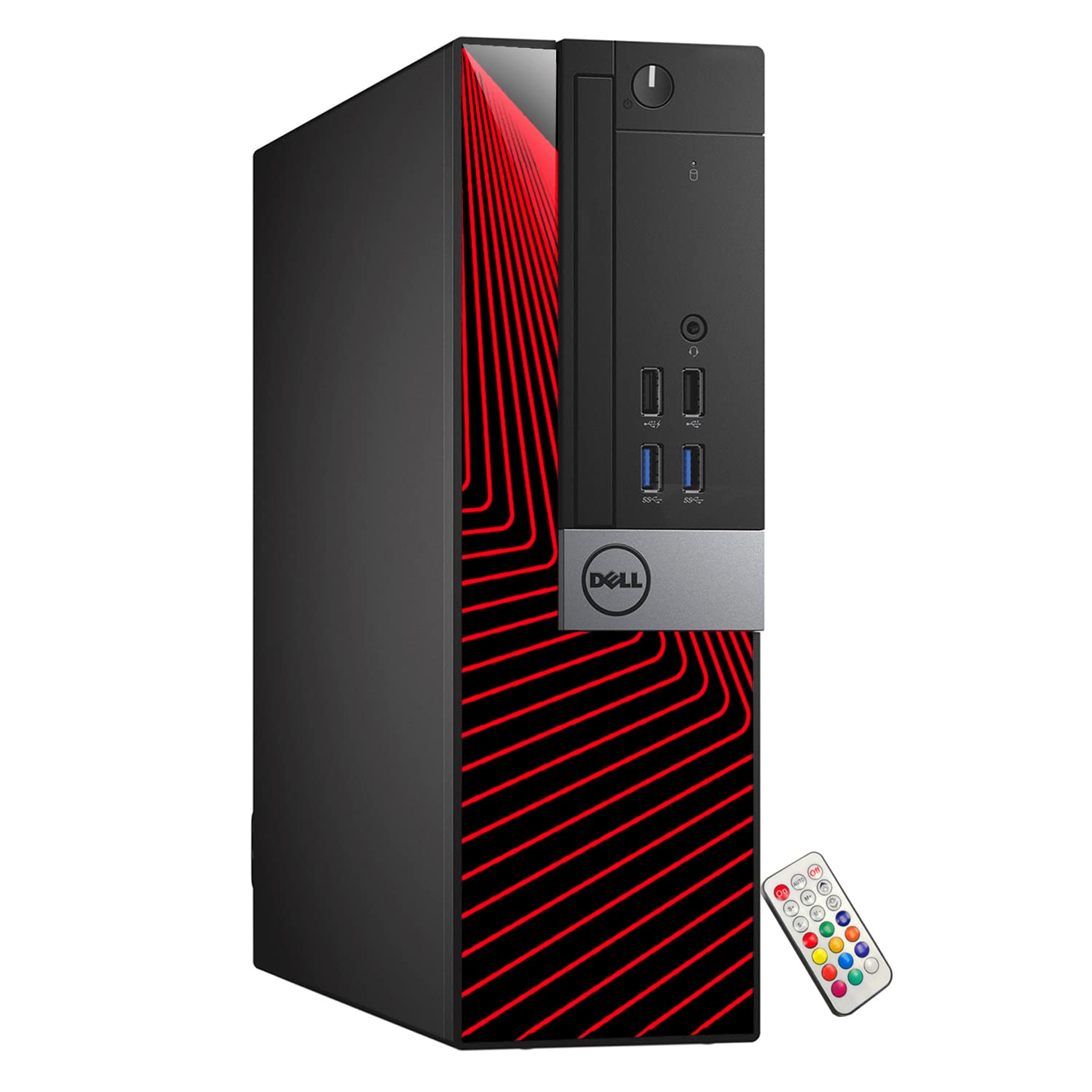 Dell OptiPlex Desktop Customized RGB Lights Computer Intel Core i7 3.40GHz 16 GB RAM 1TB SSD Windows 10 Pro - WiFi - Gaming PC Keyboard & Mouse HDMI (Renewed)