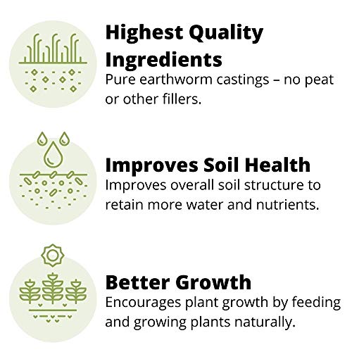 Earth Science β Earthworm Castings β Premium Plant Fertilizer for Indoor & Outdoor Plants β Soil Enhancer for Vegetable Gardens 4lb