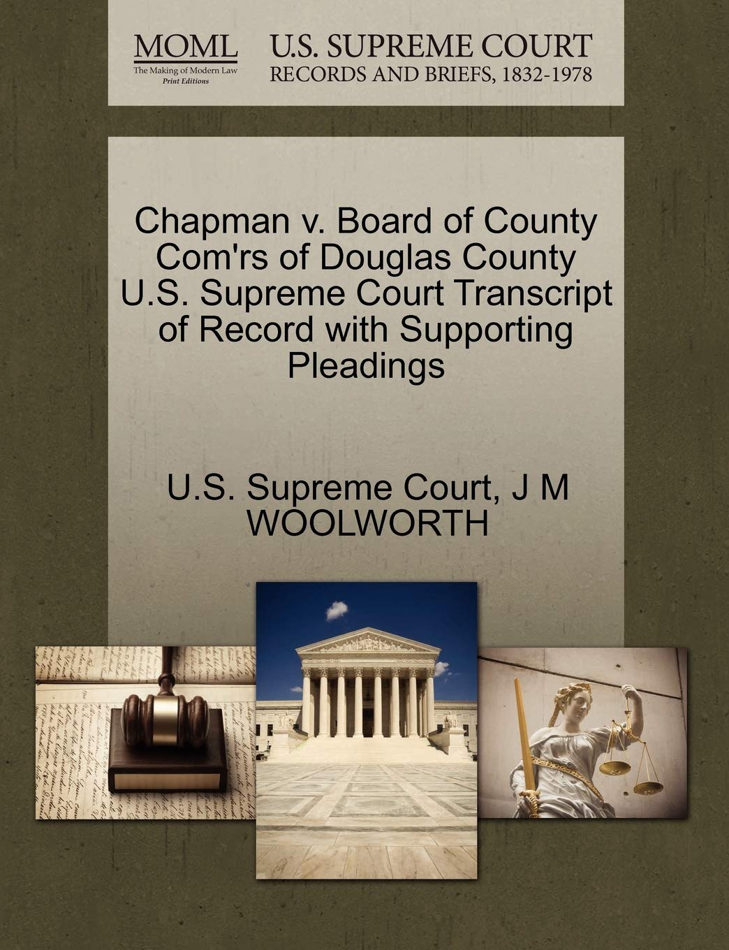 Chapman v. Board of County Com'rs of Douglas County U.S. Supreme Court Transcript of Record with Supporting Pleadings