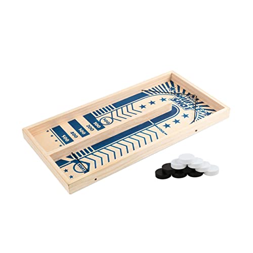Portable Chess 1 Set Bouncing Chess Slingshots for Travel Toy Wooden Chess Board Educational Game Toy Board Game Toy Catapult Game Toy Child Puck Football Educational Toys