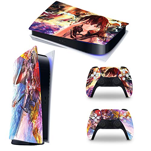 Collection Beauty Girl - PS5 Standard Edition Skin Console - PS5 Standard Edition Controller Skin Cover Vinyl Decal Protective