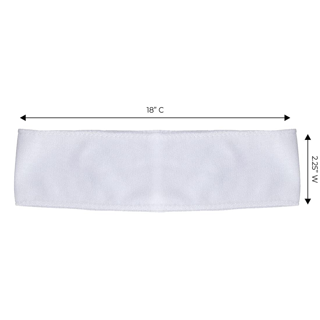 ForPro Professional Collection Stretch Headbands - Moisture Absorbent Disposable Spa - 2.25β W x 18β C - 48-Count