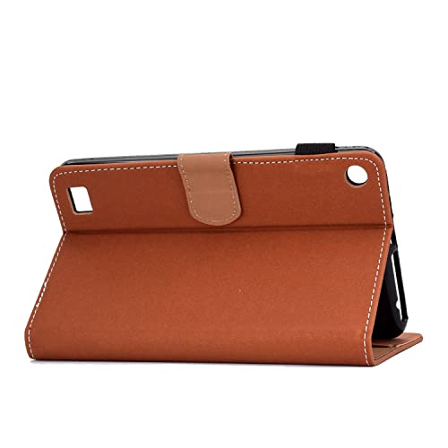 Tablet PC Case Compatible with Kindle Fire 7 Case 2019/2017/2015 (9th/7th/5th Generation) Tablet,Smart Magnetic Flip Fold Stand Case Protective PU Leather Cover with Auto Wake Sleep With Card Slots/Co
