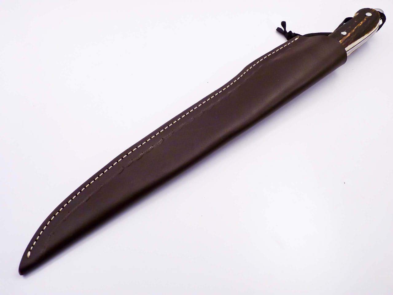 Custom Damascus Knife Hunting Knife Outdoor Knife With Stag Antler Handle