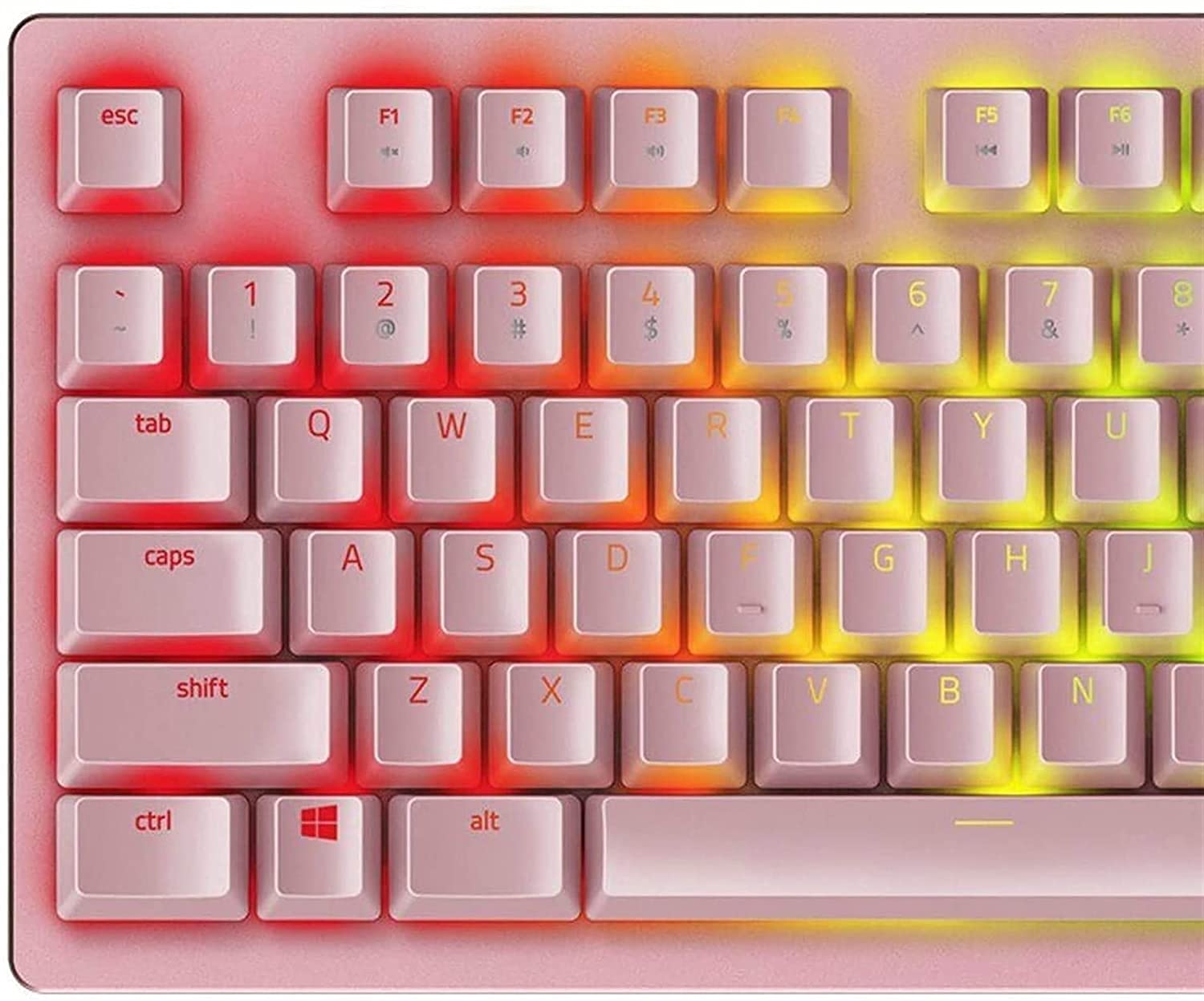 Feiyx Mechanical Gaming Keyboard RGB LED Backlit Wired Keyboard with Switches for Windows Mac PC Gamers