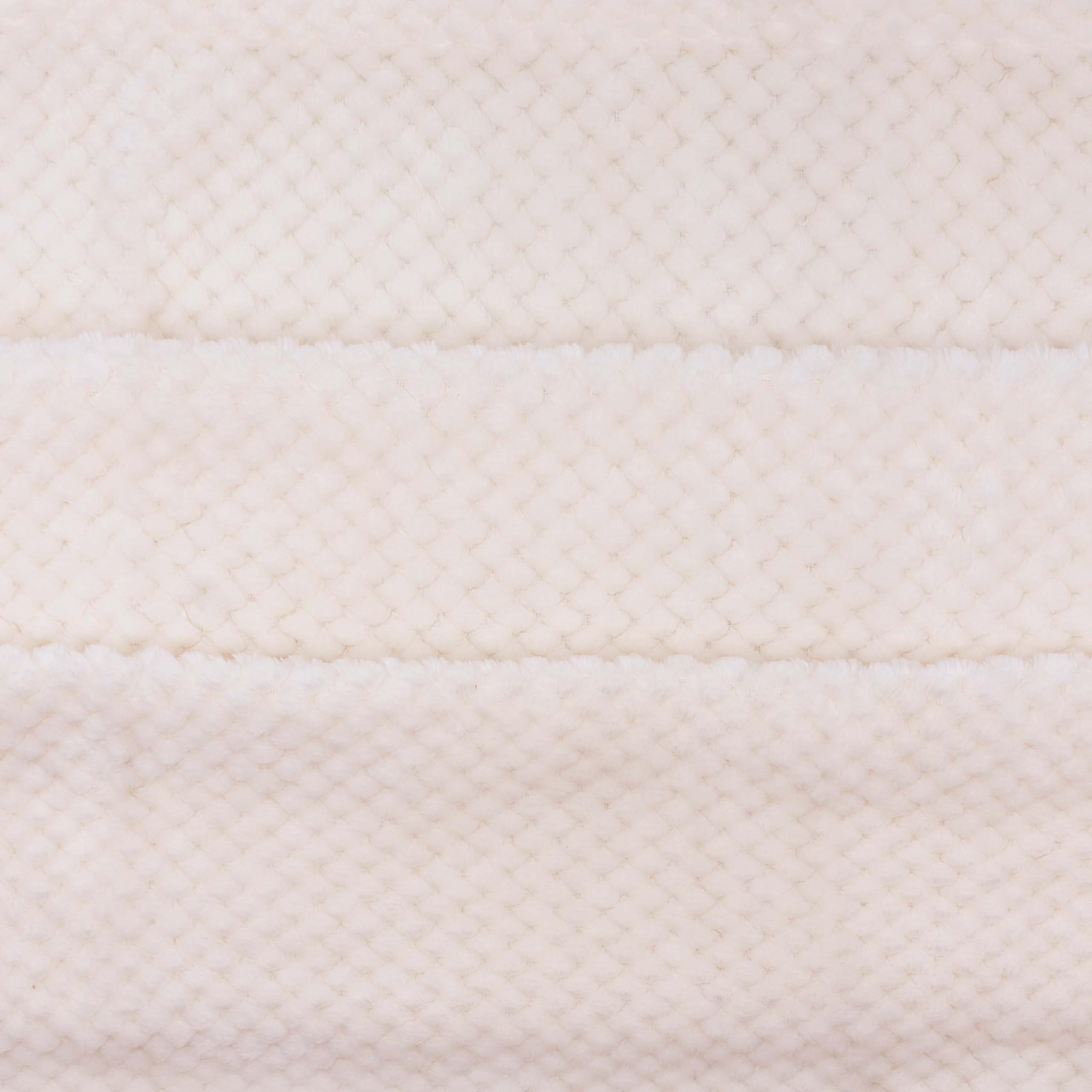 LITTLE CELEBRITY Flannel Blanket, Fluffy Blanket, Baby Blanket, Fleece Blanket, Newborn Blanket, Lap Blanket, 40X30 Inch (Cream)