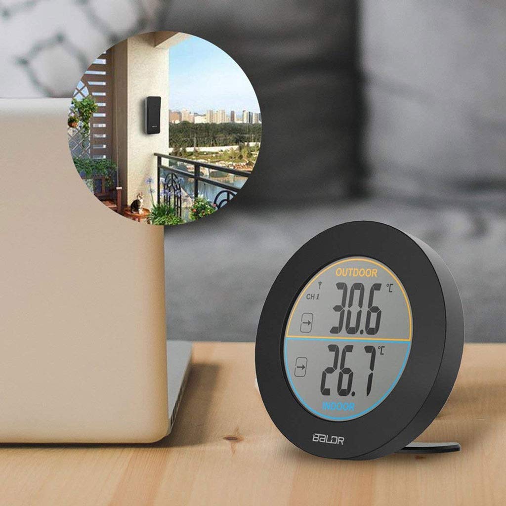 WODMB Thermometer Indoor Hygrometer Thermometer, Digital Humidity Monitor, Temperature Humidity Gauge Meter, Min and Max Records, for Home, Office Indoor