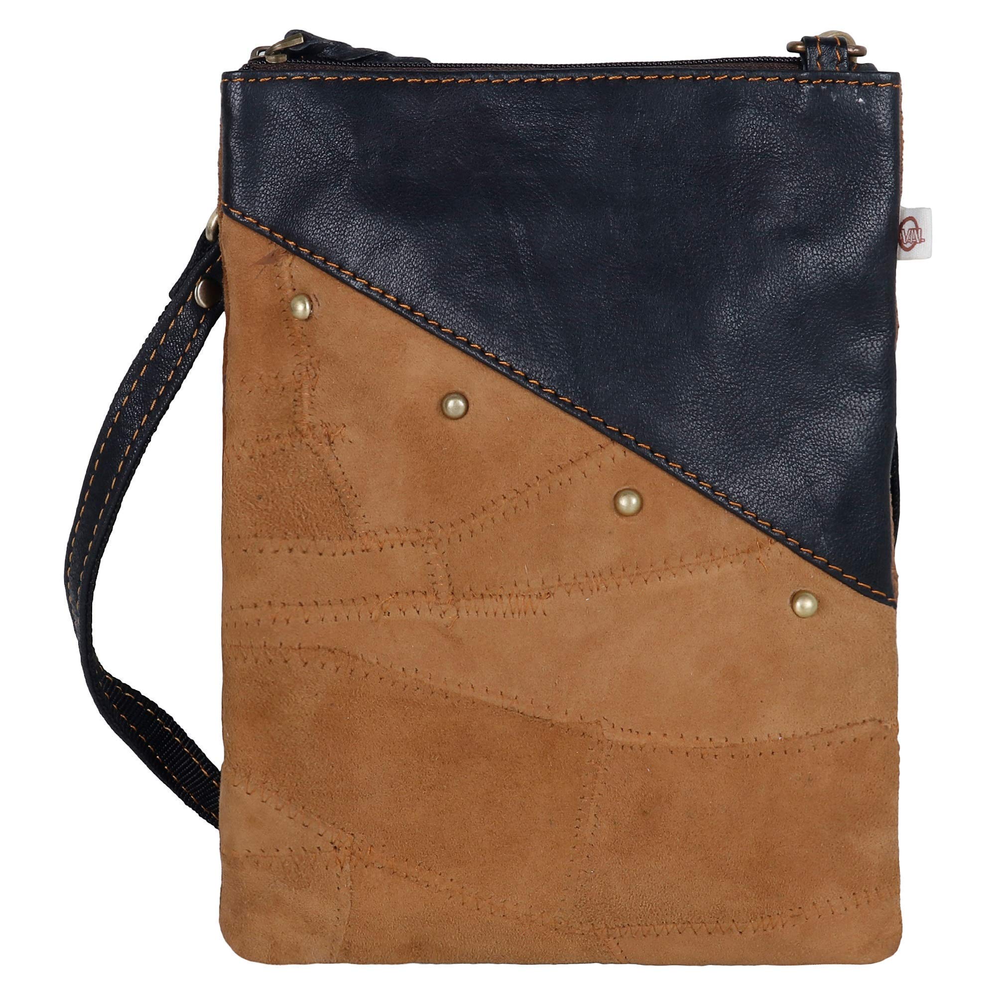 VAAN & Co Women's Brisk Python Small Cross Body Upcycled Genuine Leather Bag Python