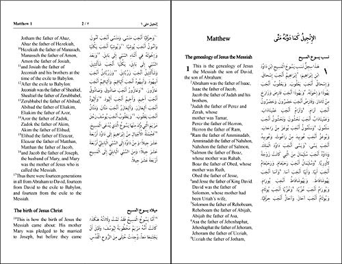 NAV, NIV, Arabic/English Bilingual Bible, Hardcover, Blue (Arabic Edition)