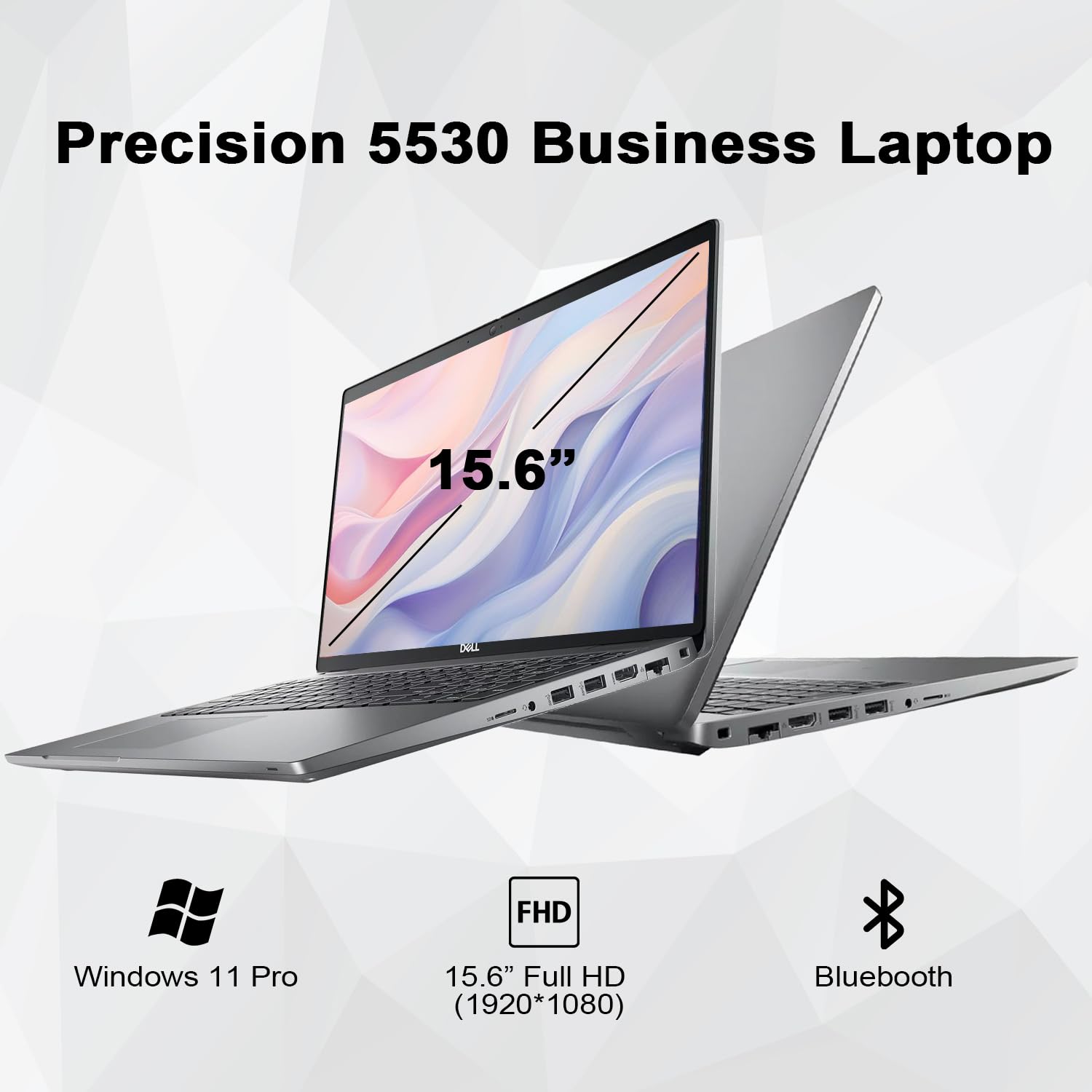Dell Precision 3570 Workstation Laptop, 15.6" FHD Display, Intel Core i5-1235U, NVIDIA Quadro T550, 32GB DDR5 RAM, 1TB SSD, Wi-Fi 6, Webcam, HDMI, Backlit KB, FP Reader, RJ-45, Windows 11 Pro, Grey