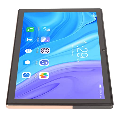 Dpofirs 10inch Tablet for 11, 1960x1200 HD IPS Screen, 6GB RAM 128GB ROM, MT6750 Octa Core Processor, Dual Sim 4G Call Tablet, WiFi Tablet PC Gold (US Plug)