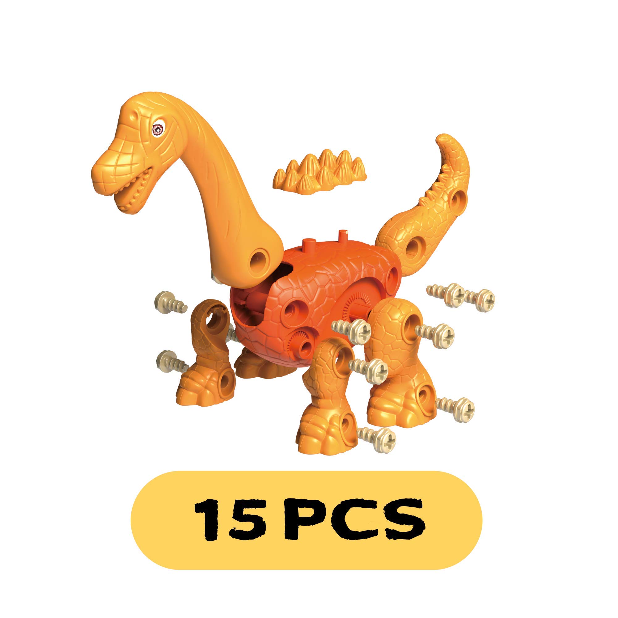 Take Apart Dinosaur Toys for Boys Building Toy Set with Electric Drill Construction Engineering Play Kit STEM Learning for Kids Girls Age 3 4 5 Year Old