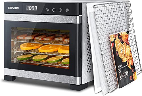 GUCUJI Pack of 6 Premium Non Stick Silicone Dehydrator Sheets for COSORI Magic Mill Ivation Chefman ChefWave 12x13 inch