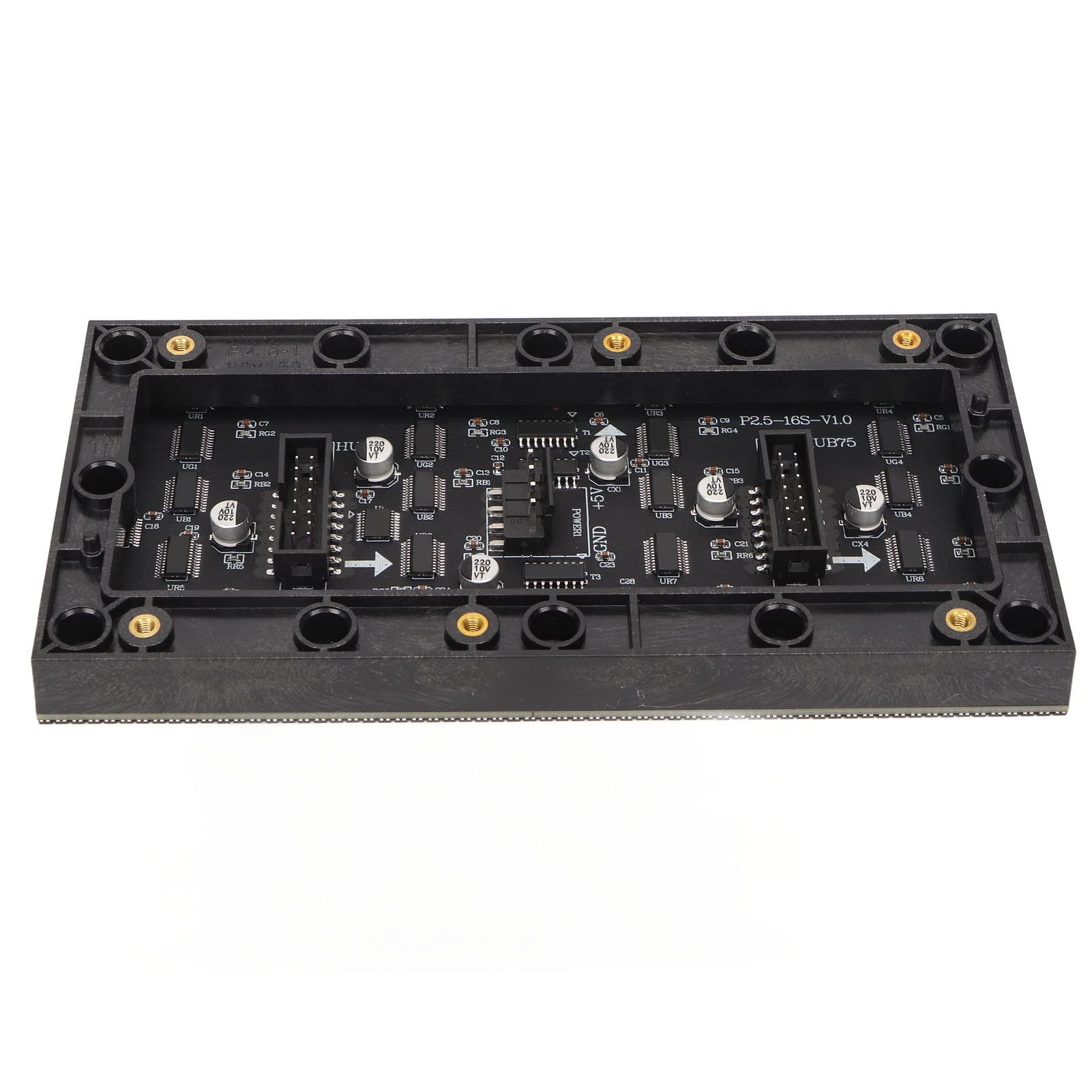 FOTABPYTI RGB LED Matrix Panel, 2.5mm Pitch Digital LED Module HUB75 Header 64x32 3.1in Wide Full Color for Monitor