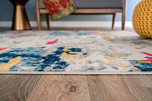 Rugshop Sky Collection Transitional Abstract Area Rug 7'10" x 10' Multi