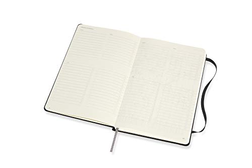 Moleskine PRO Notebook, Hard Cover, Large (5" x 8.25") Professional Project Planning, Black, 240 Pages