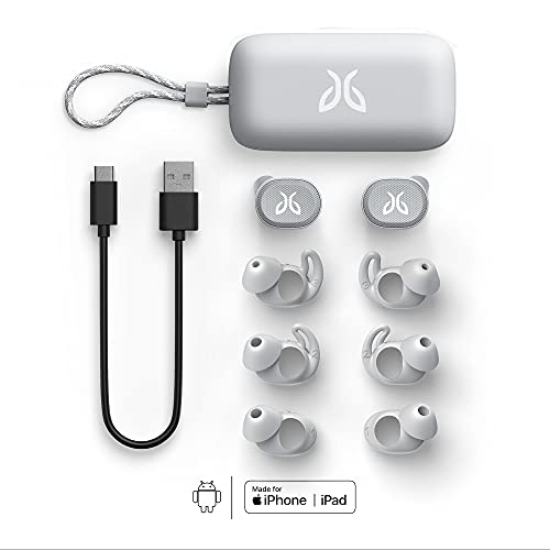 Jaybird Vista 2 True Wireless Sport Bluetooth Headphones With Charging Case - Premium Sound, ANC, Sport Fit, 24 Hour Battery, Waterproof Earbuds With Military-Grade Durability - Gray
