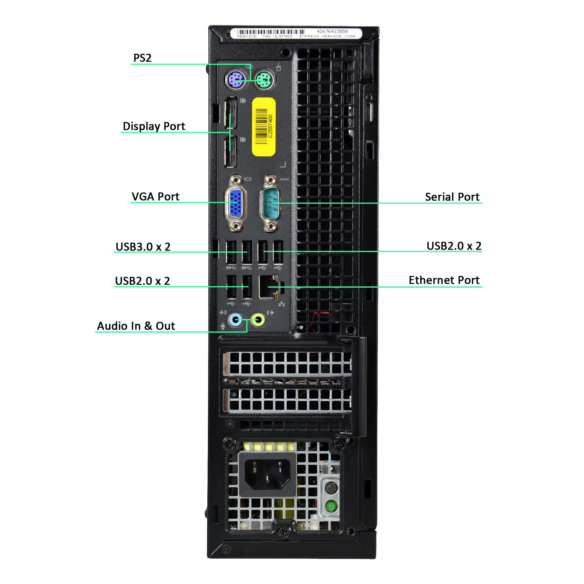 Dell OptiPlex 9020-SFF, Core i5-4570 3.2GHz, 8GB RAM, 240GB Solid State Drive, DVDRW, Windows 10 Pro 64bit, (Renewed)