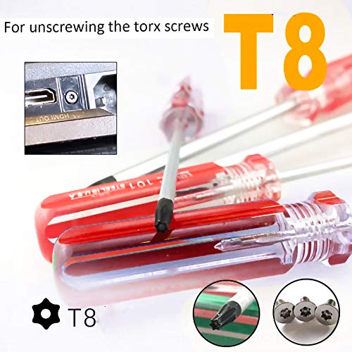 SIKAMI T8 T9 Torx Security Phillips PH00 PH0 Screwdriver Tool Set for PS5 Playstation PS4 PRO/PS4/PS4 Slim teardown cleaning Disassembly PS4 Controller(Set2)