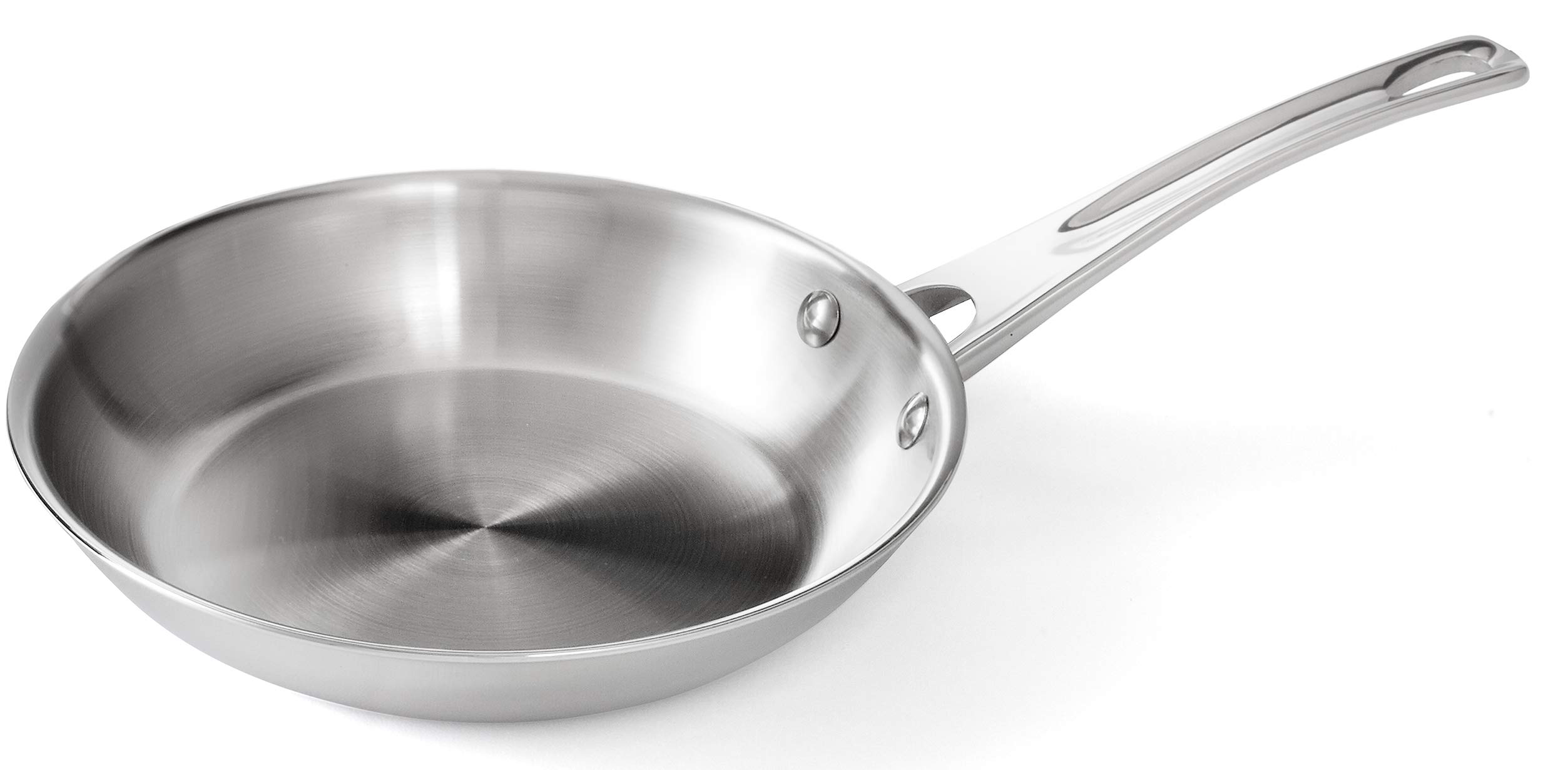 Ozeri 12" Professional Series Stainless Steel Frying Pan, 100% PTFE-Free Restaurant Edition, Made in Portugal