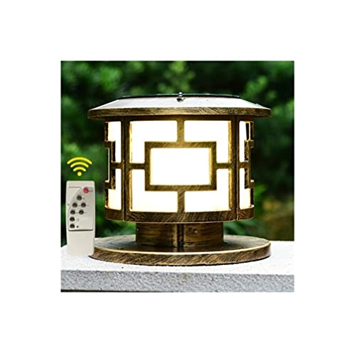 QIAOLI Led Solar Light Solar Light European Style LED Column Head Lamp Fence Door Post Lamp Villa Home Garden Garden Light Outdoor Light Path Lights (Size : 400mm)