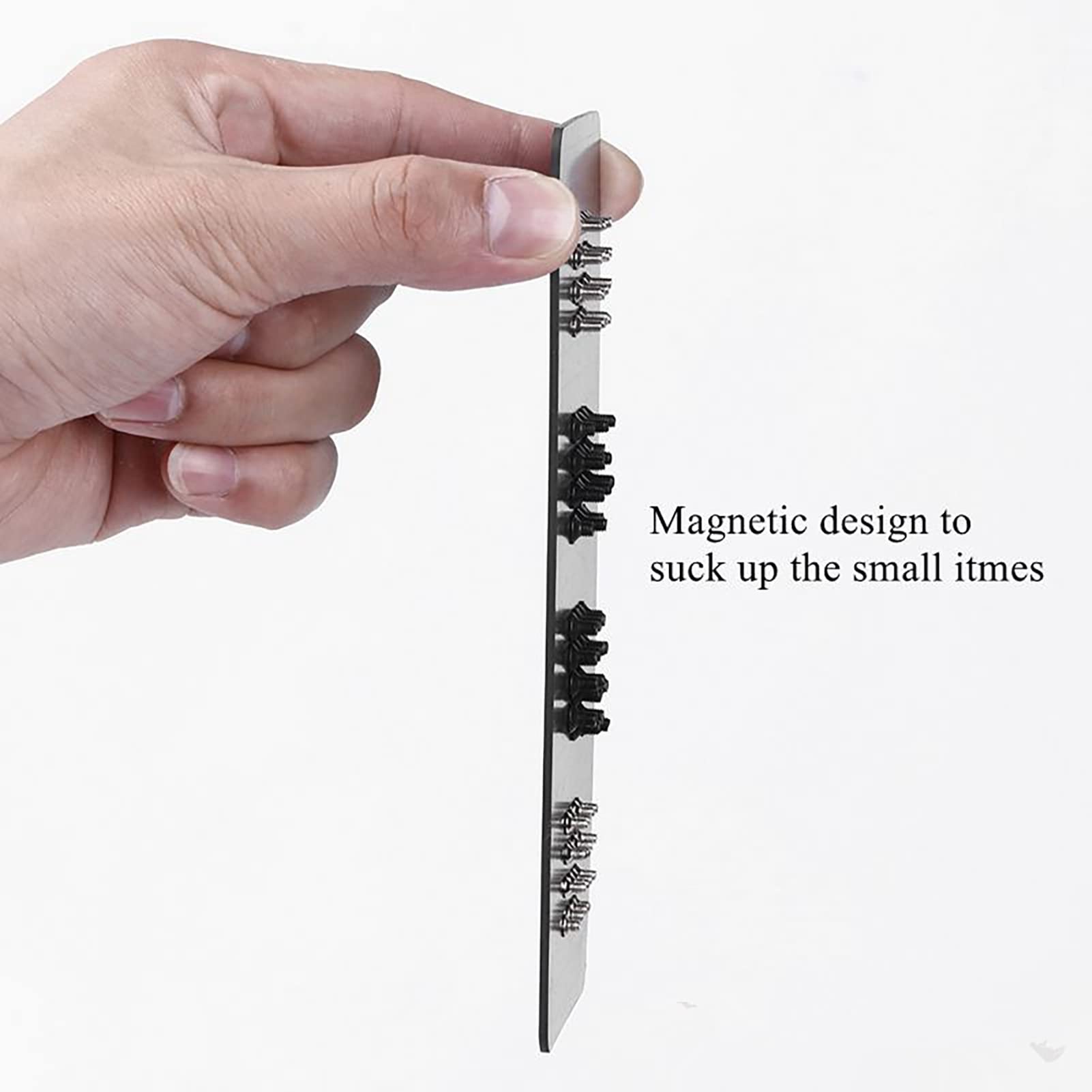 FXNFXLA Flexible Magnetic Tool Holder 6.5"x2.56", Preventing The Small Screws from Getting Lost and Unorganized, Magnetic Screwpad, for Electronics Phone Repairing(Color:4PCS)