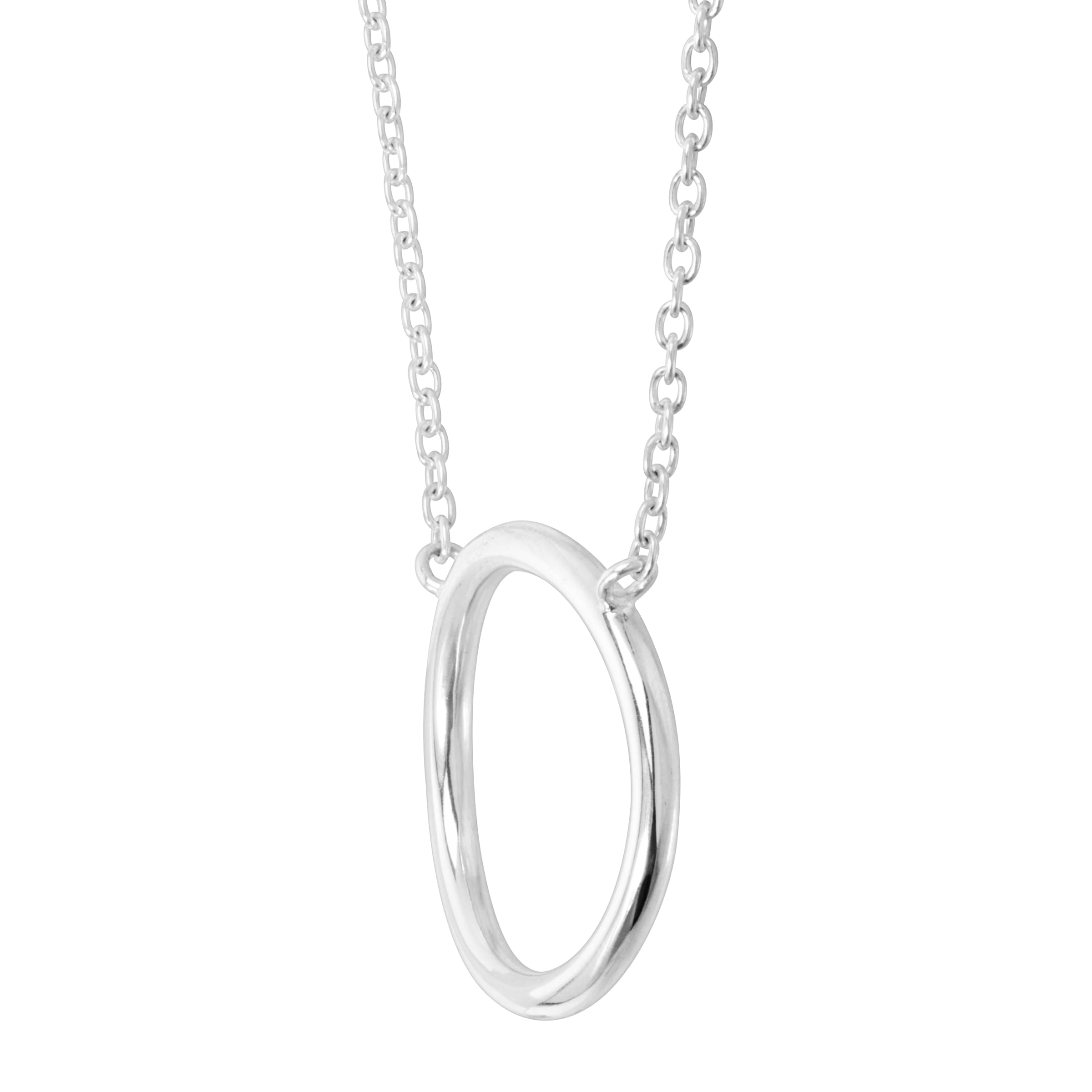 Silpada 'Karma' Open Circle Necklace in Sterling Silver, 18" + 2"