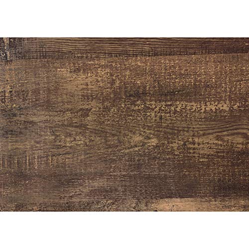 Monarch Specialties Dining Table Metal, 36" x 48", Brown Reclaimed Wood-Look/Black Base