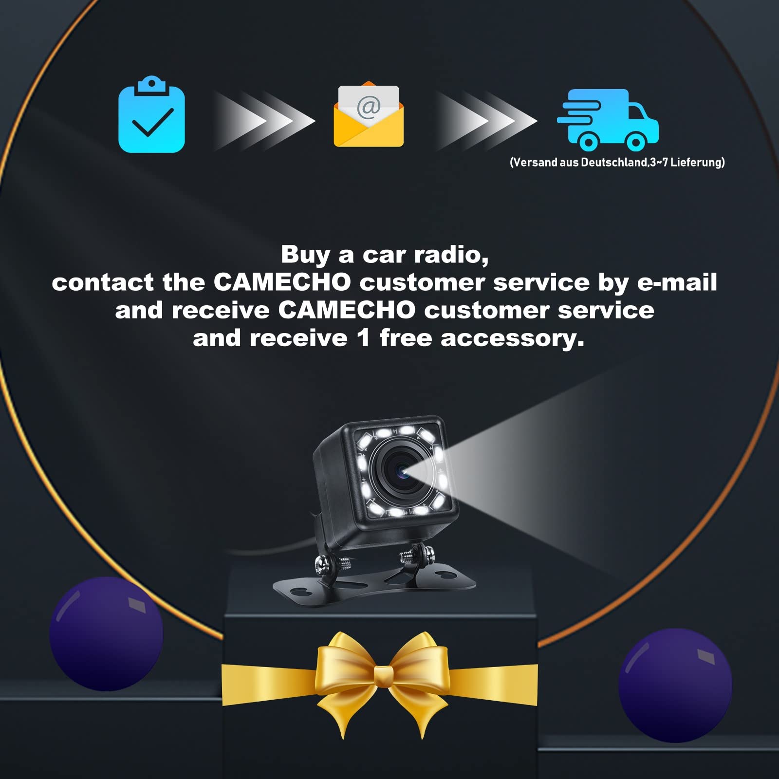 CAMECHO Single Din Car Stereo with Apple Carplay Android Auto, 5 Inch HD Touchscreen Radio Bluetooth FM, Mirror Link, Backup Camera Input, Remote Control, Fast Charging, USB Input, Car Audio
