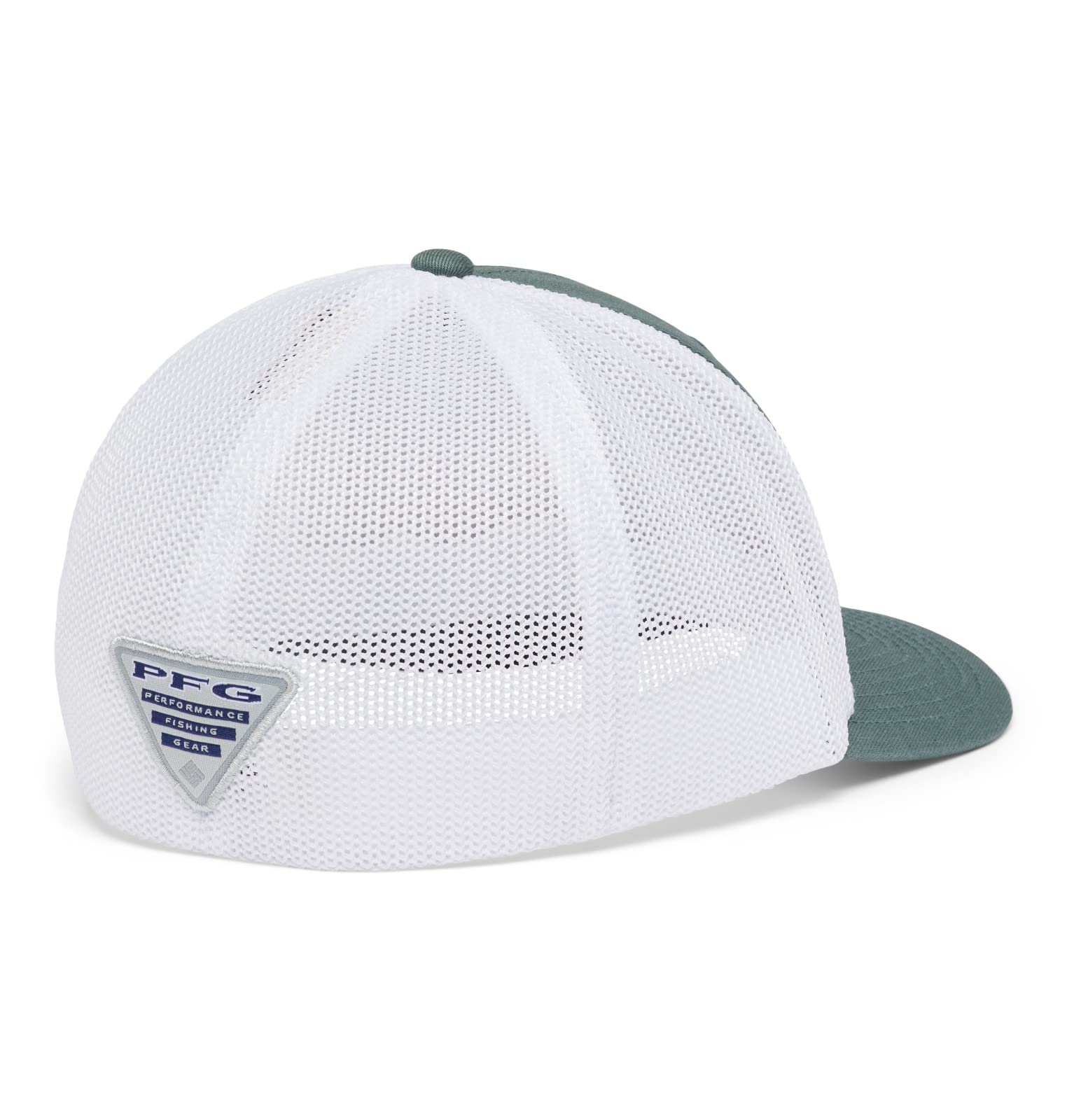 Columbia Unisex PFG Fish Flag Mesh Ball Cap - Low, Metal/Bass Flag, Small/Medium