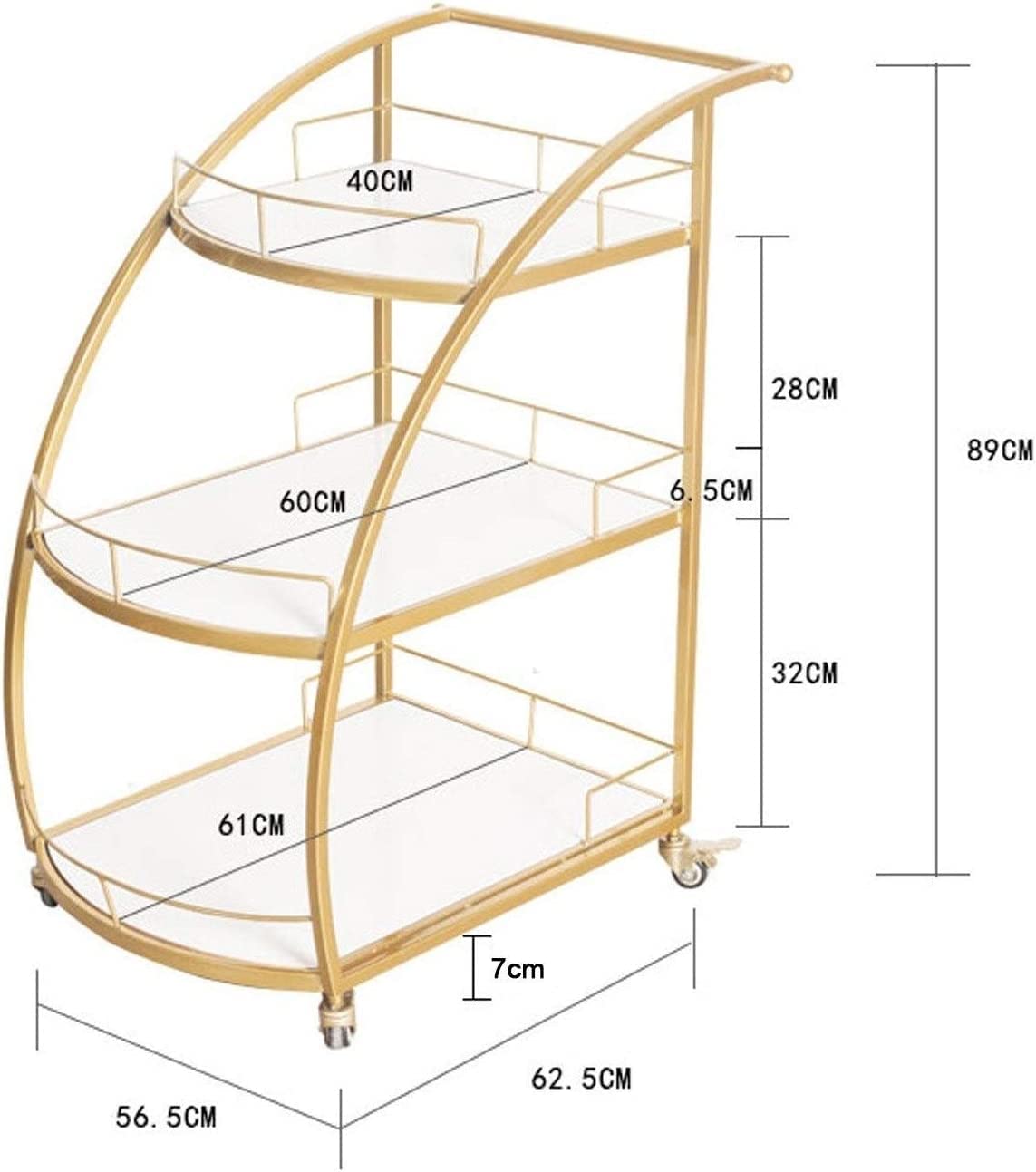 GAABAA Functional Trolley Shopping Cart with Storage Box Outdoor Trolley Mini Bar Cocktail Trolley Bar Drinks Cart Camping Trolley Side Table Display Cabinet,for Home, Living Room