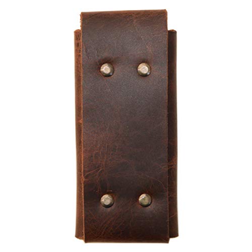 Hide & Drink, Leather Riveted Swiss Knife Case, Holster, Protector, Hiking & Camping Essentials, Handmade :: Bourbon Brown