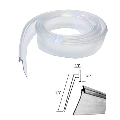Gordon GlassĀ® Clear Vinyl Framed Shower Door Drip Sweep Wipe Seal Angled 36" Long, Made in USA