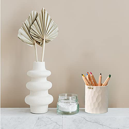 minimaliving Pen Holder,Nordic Style Silicone Waterproof Pencil Holder for Desk Simple&Modern Minimalist Makeup Organizer Multifunctional Office Supplies for Home,Kids and School(Light grey)