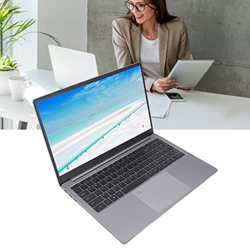 Gaeirt Computer Laptop, DDR4 2666MHz 4GB and 128GB 4800mAh Battery 15.5in Laptop Space Gray 15.5in HD IPS Screen for Work(#2)