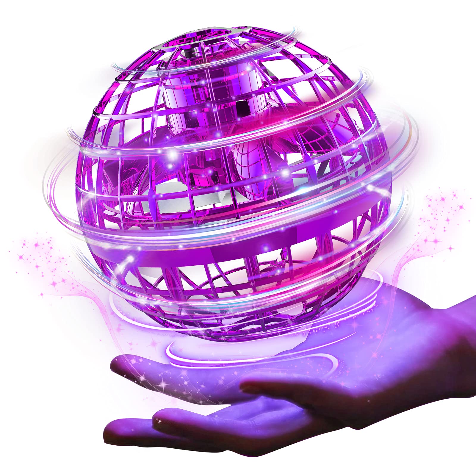 Ciniffo Upgraded Flying Orb Ball Toy, Hand Controlled Boomerang Hover Ball, Cosmic Globe Flying Spinner with Endless Tricks, Cool Toys Gifts for 6 7 8 9 10 11+ Year Old Girls Indoor Outdoor Toys