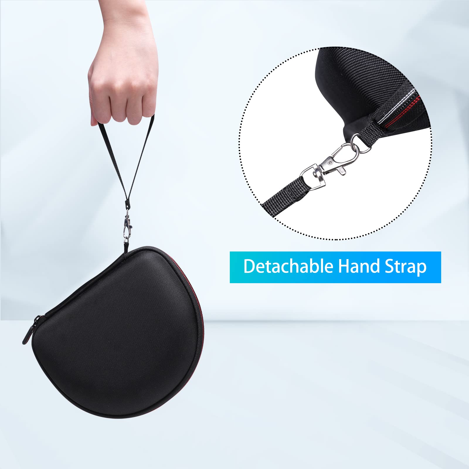 XANAD Headphones case for Beats Studio and Beat Solo Series/JBL Tune and JBL Live Series/TOZO ht2 Series/Anker Life Series/Bose QuietComfort Series, Fit All Folding Headphone(Outer Black+Inner Grey)