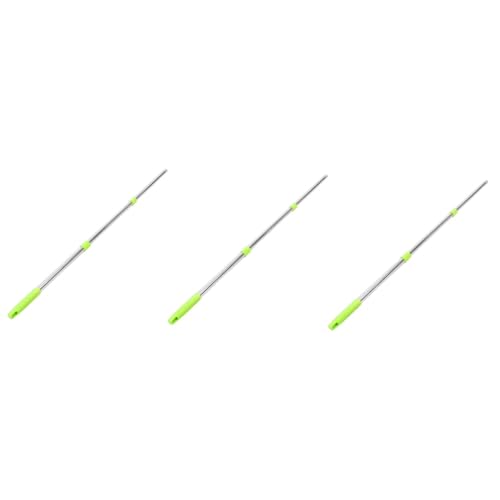 FOMIYES 3 Sets Mop Stick Broom Pole Replacement Mop Handle Fiberglass Broom Mop Pole Replacement Commercial Replacement Mop Pole Palo Pole Tip Rod Mop Handles for Floor Cleaning Plastic