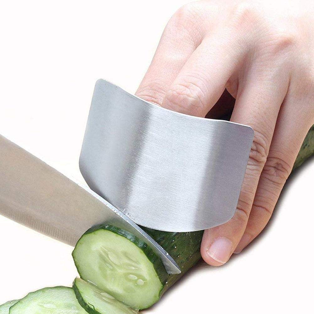 Finger Guards for Cutting,Stainless Steel Finger Protector for Cutting Food, Kitchen Tool Thumb Guards for Chopping,Potato, Butter, Lettuce, Cutter Grater Vegetable Slicer,Knife Cutting Protector