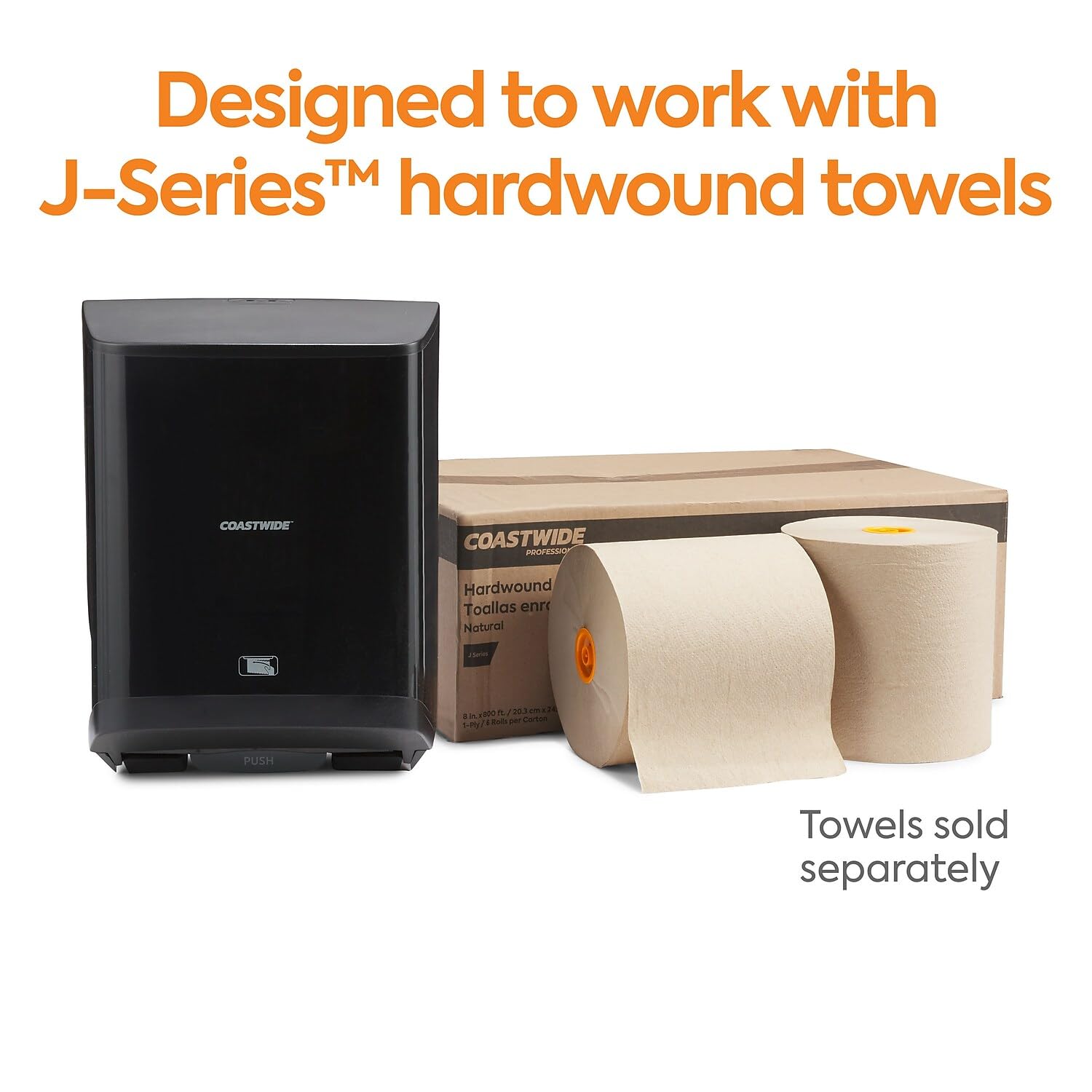 Coastwide Professional CWJAHT-B-CC Automatic Touchless Paper Towel Dispenser, Black