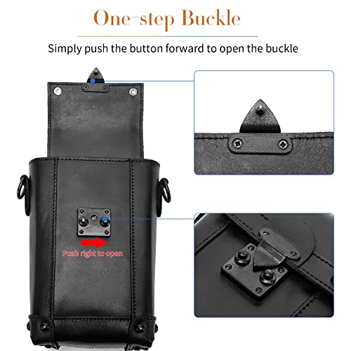 Montana West Mini Crossbody Bag for Women Genuine Leather Vintage Shoulder Bag Cell Phone Purse AR-MWG01-9062BK