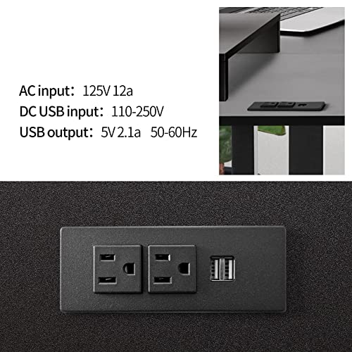 UNICOO - L Shaped Triple Motor Electric Height Adjustable Standing Desk, Computer Corner Desk, Home Gaming Desk, Office Writing Workstation (Black Top/Black Frame - XOT-L3E-BB)